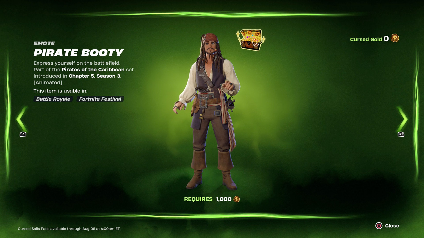 Fortnite Cursed Sails event skins, items, and rewards list