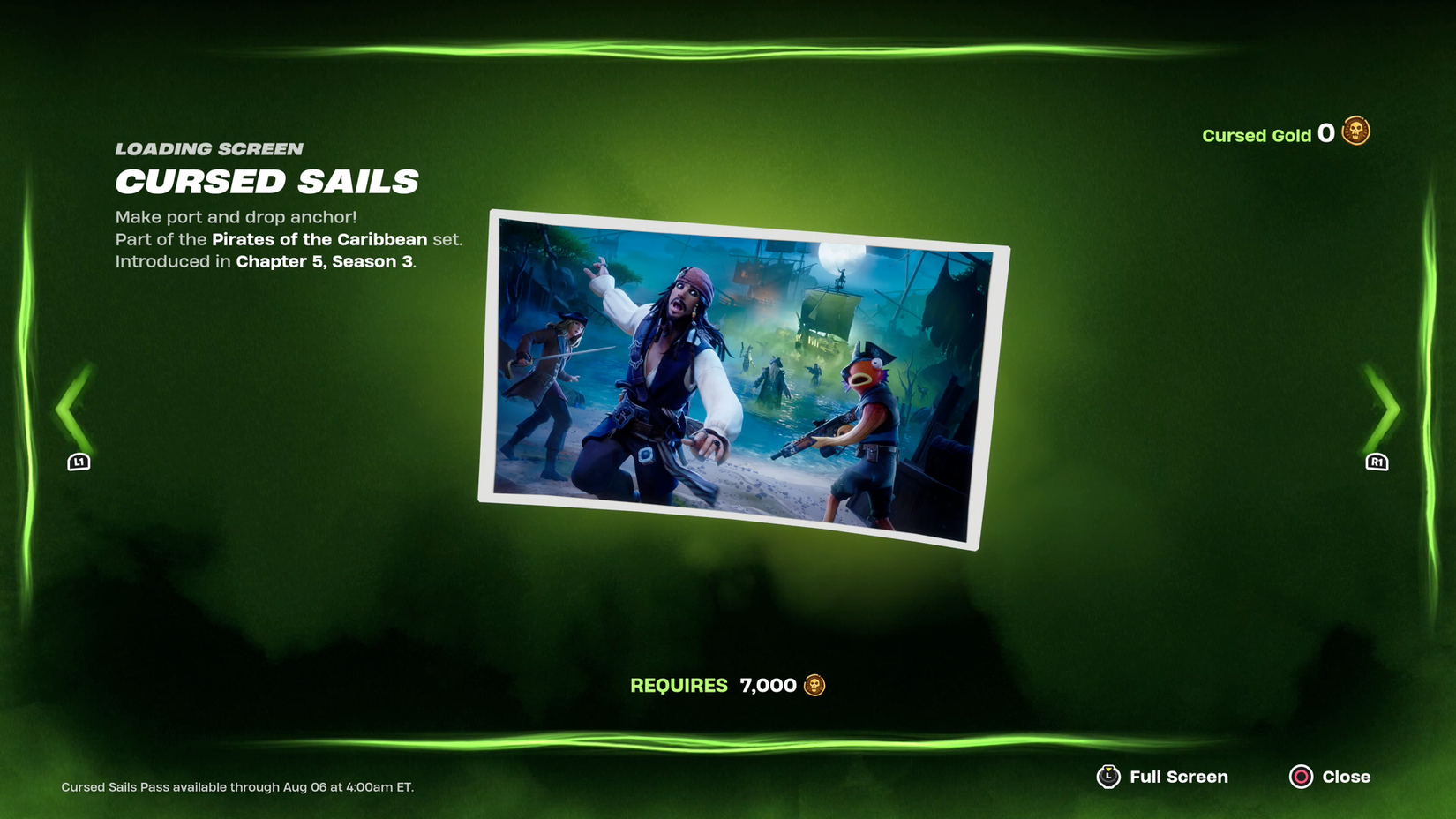 Fortnite Cursed Sails event skins, items, and rewards list
