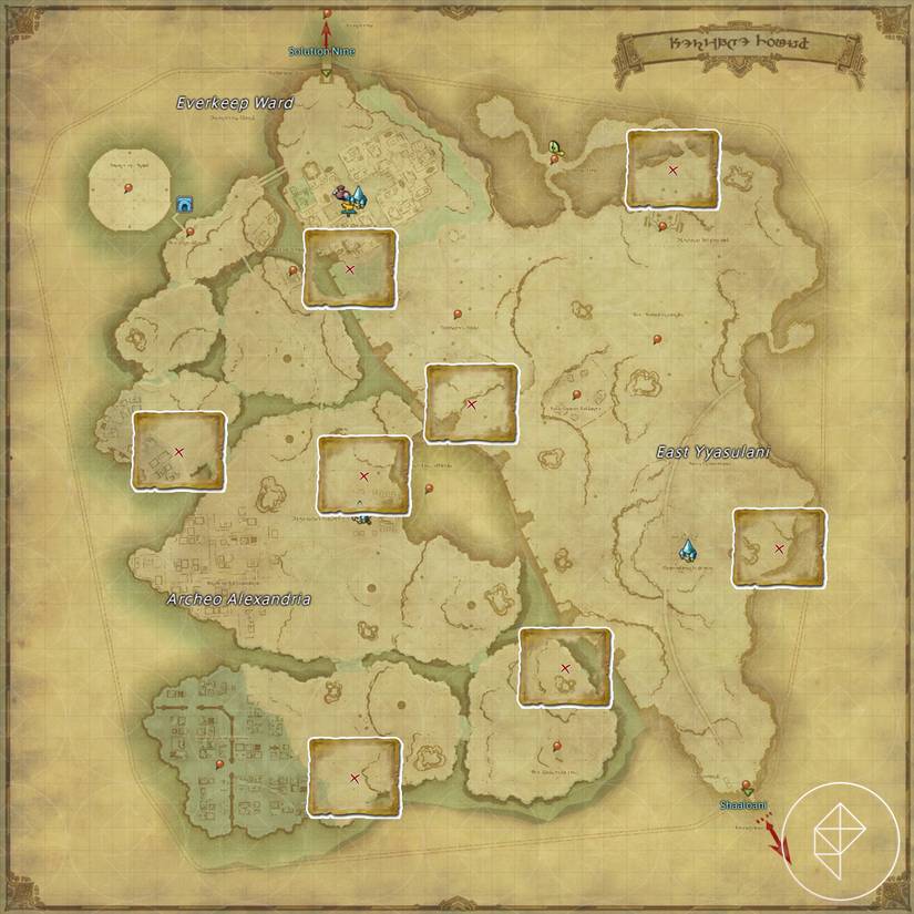 Br’aaxskin treasure locations in FFXIV: Dawntrail