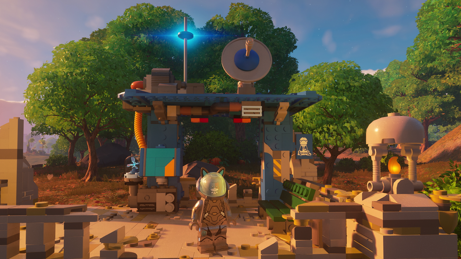 How to fast travel with Battle Bus Stations in Lego Fortnite Odyssey
