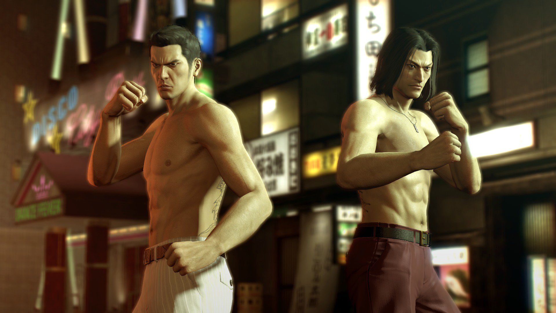 zero kiryu shirtless