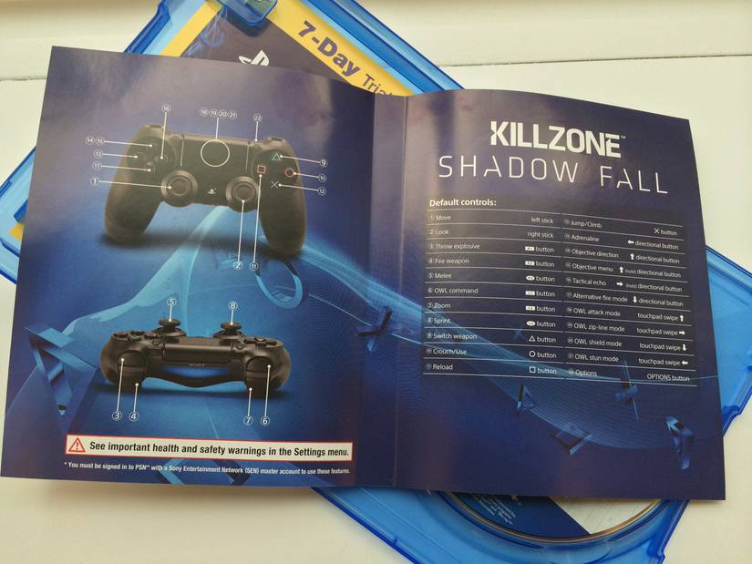 killzone shadow fall controls ps4