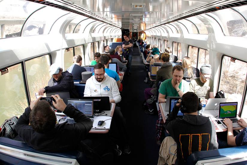 Train Jam brings game designers closer on a cross-country trip to GDC