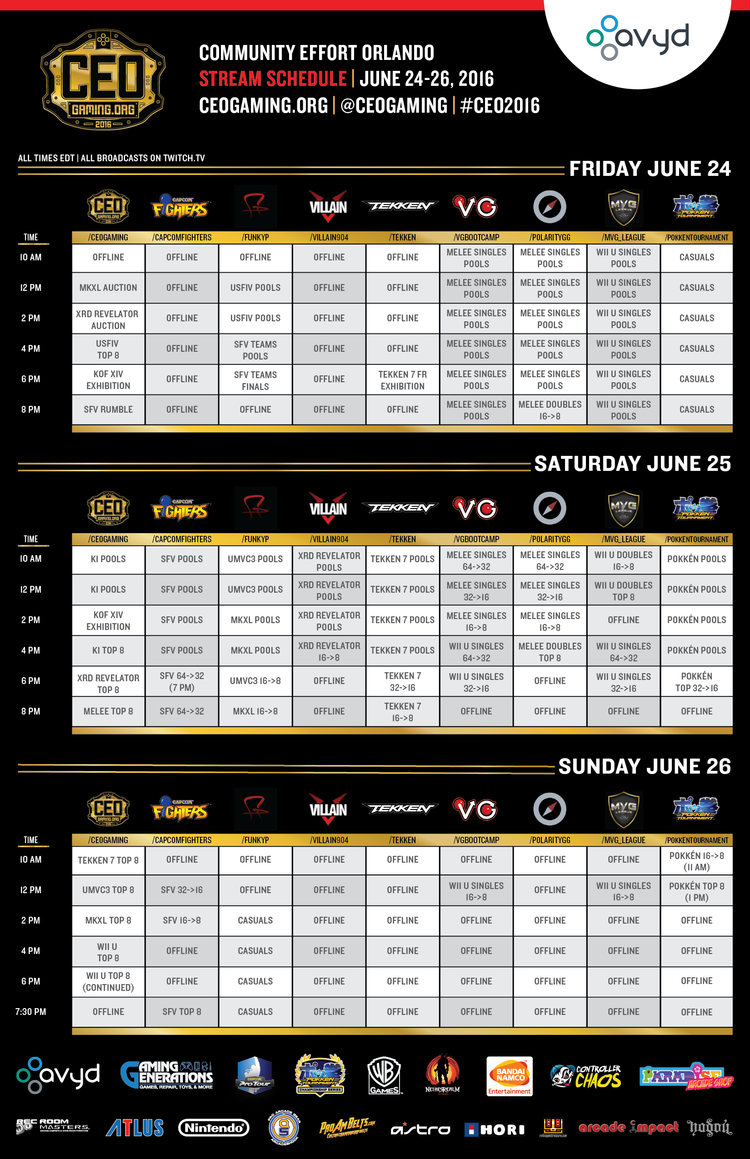 Watch fighting game tournament CEO this weekend for a preview of Evo 2016