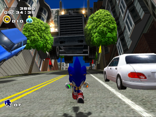 sonic city escape theme