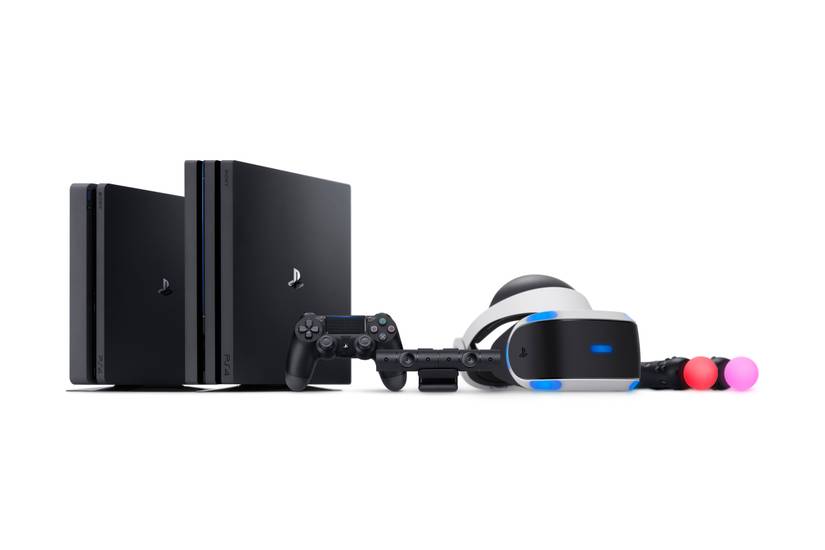 Here's PS4 Pro, PS4 slim and the OG PS4 side-by-side