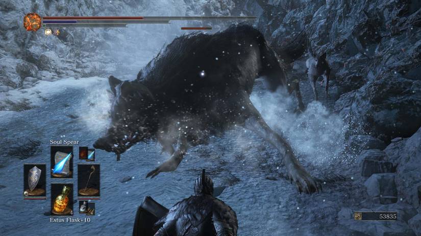 Dark Souls 3: Ashes of Ariandel walkthrough 2. Rope Bridge Cave bonfire