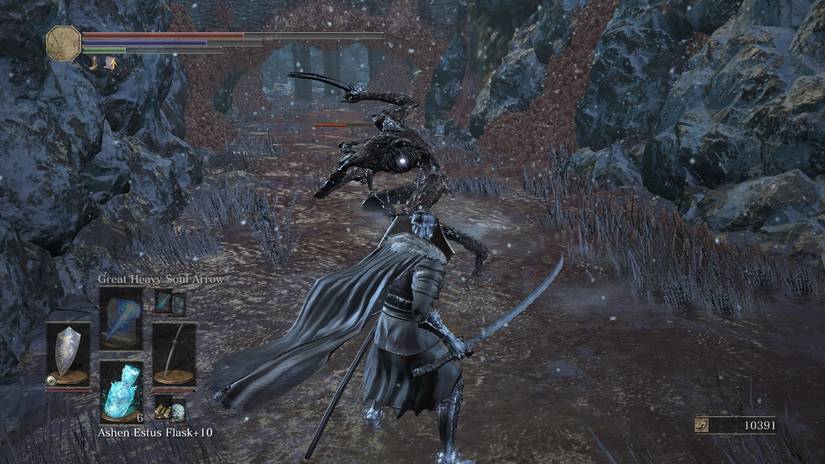 Dark Souls 3: Ashes of Ariandel walkthrough 2. Rope Bridge Cave bonfire