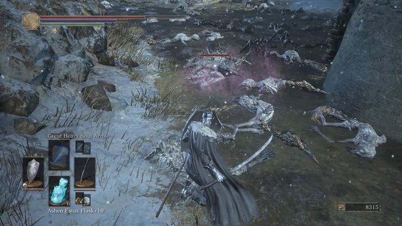 Dark Souls 3: Ashes of Ariandel walkthrough 2. Rope Bridge Cave bonfire