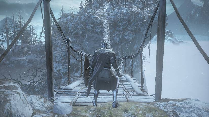 Dark Souls 3: Ashes of Ariandel walkthrough 2. Rope Bridge Cave bonfire