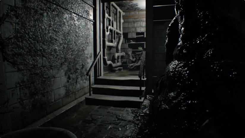 resident evil 7 wall