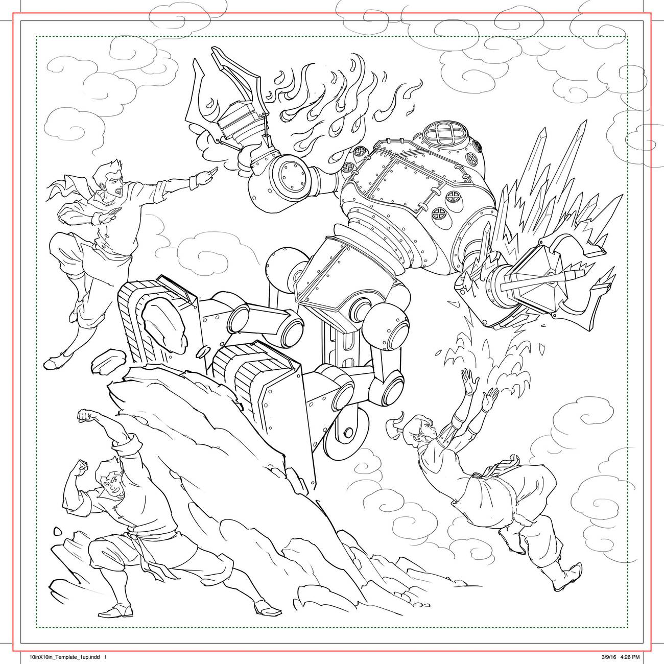 legend of korra coloring book