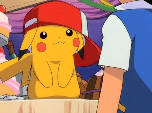 pikachu with hat