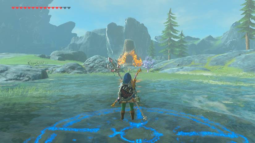 The Ceremonial Song quest (Dagah Keek shrine) in Zelda Breath of the Wild