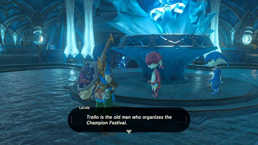The Ceremonial Song quest (Dagah Keek shrine) in Zelda Breath of the Wild