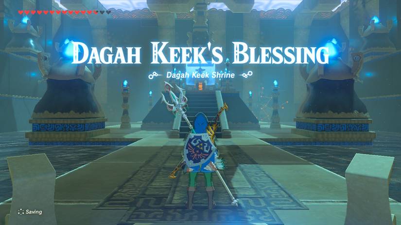 The Ceremonial Song quest (Dagah Keek shrine) in Zelda Breath of the Wild