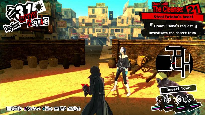 Futaba Tomb Palace walkthrough and Cognitive Wakaba Isshiki boss, Persona 5