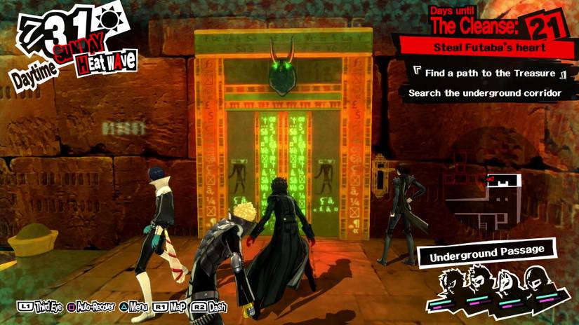 Futaba Tomb Palace walkthrough and Cognitive Wakaba Isshiki boss, Persona 5