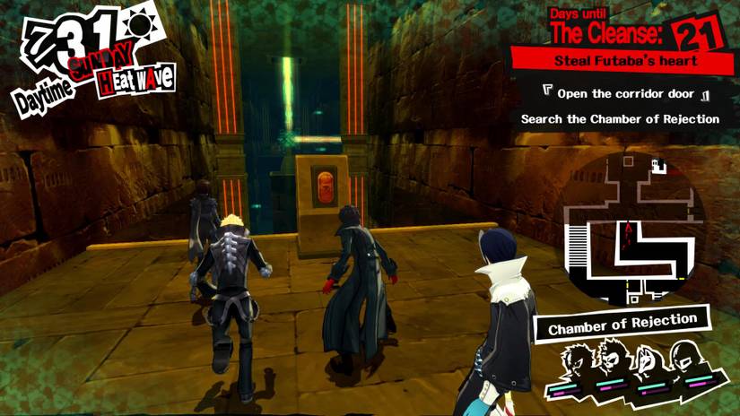 Futaba Tomb Palace walkthrough and Cognitive Wakaba Isshiki boss, Persona 5