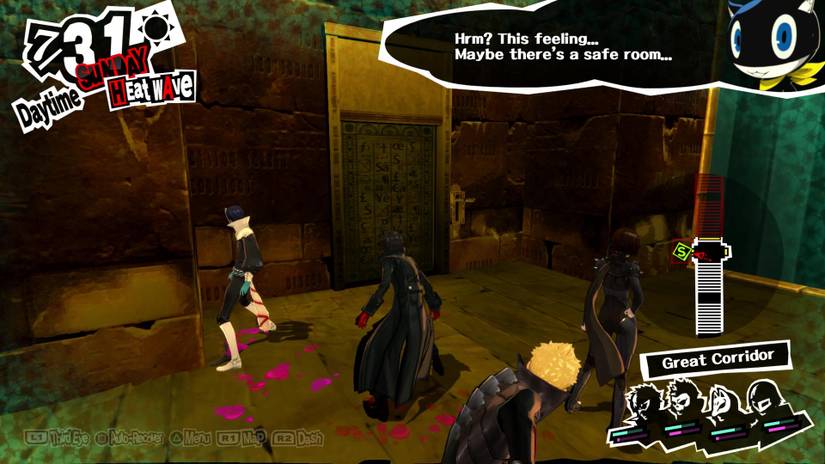 Futaba Tomb Palace walkthrough and Cognitive Wakaba Isshiki boss, Persona 5