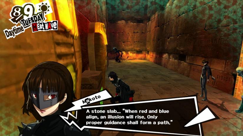Futaba Tomb Palace walkthrough and Cognitive Wakaba Isshiki boss, Persona 5