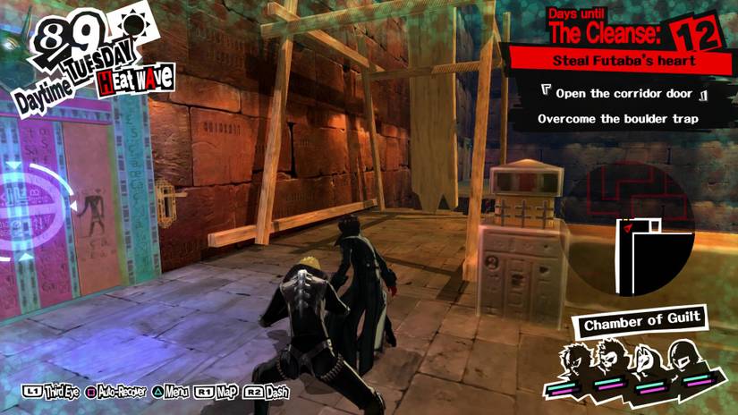 Futaba Tomb Palace walkthrough and Cognitive Wakaba Isshiki boss, Persona 5