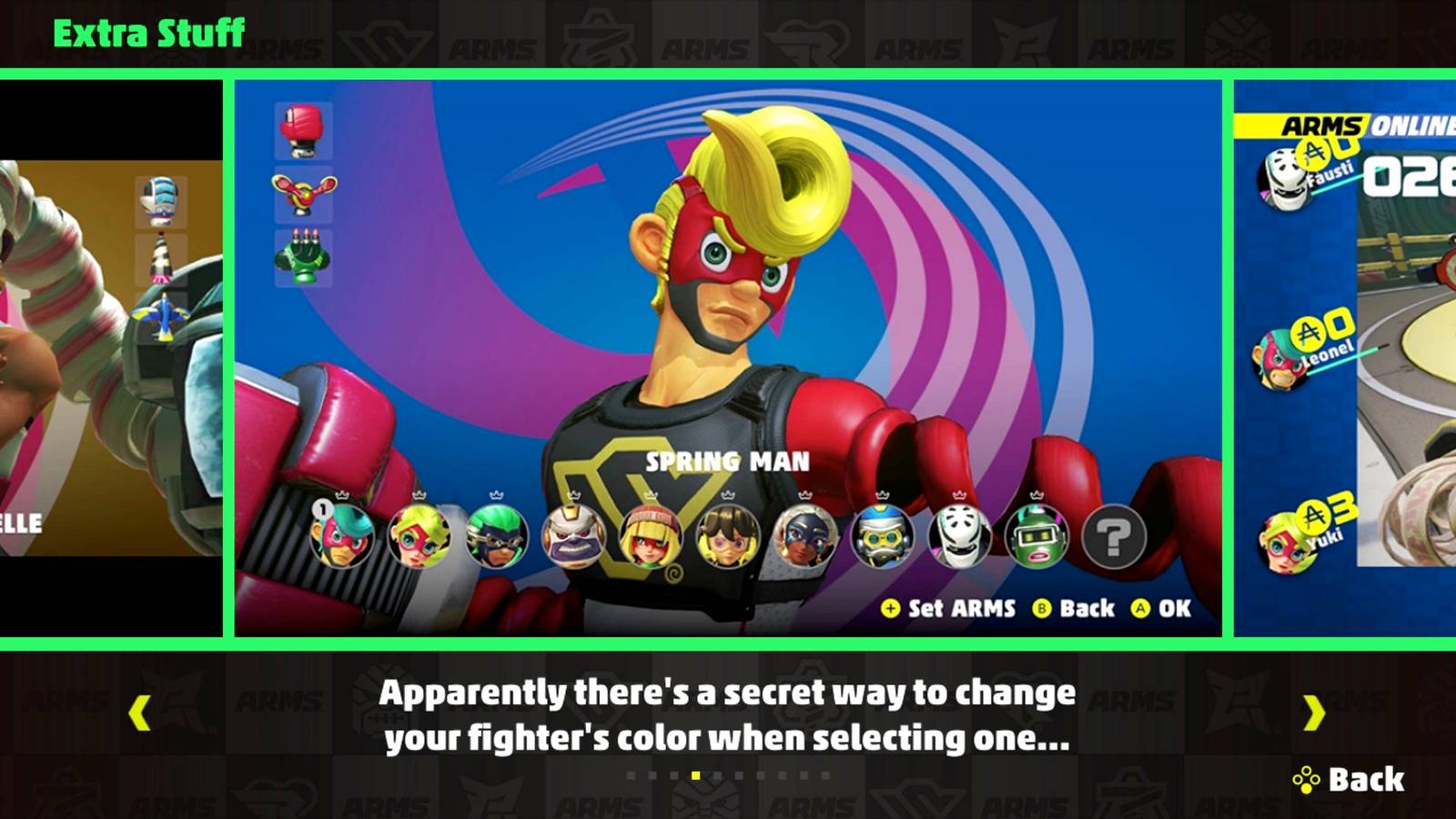 How to change colors in Arms