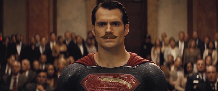 superman beard cgi