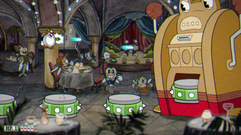 cuphead fighting frogs