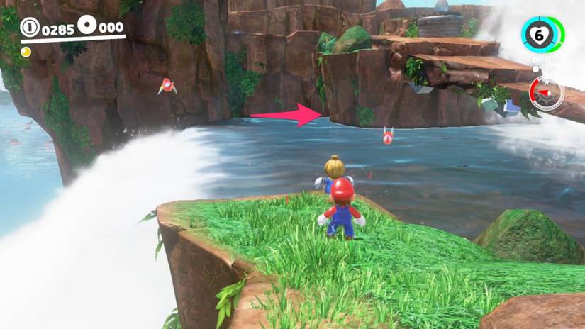 Super Mario Odyssey guide: Cascade Kingdom all power moon locations